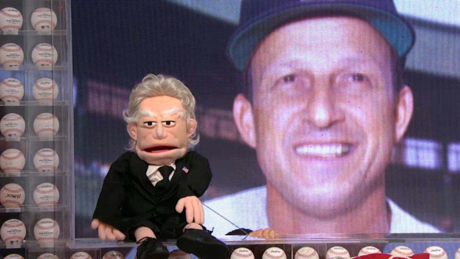 Commissioner Landis puppet joins the MLB Central crew | 07/28/2016 ...
