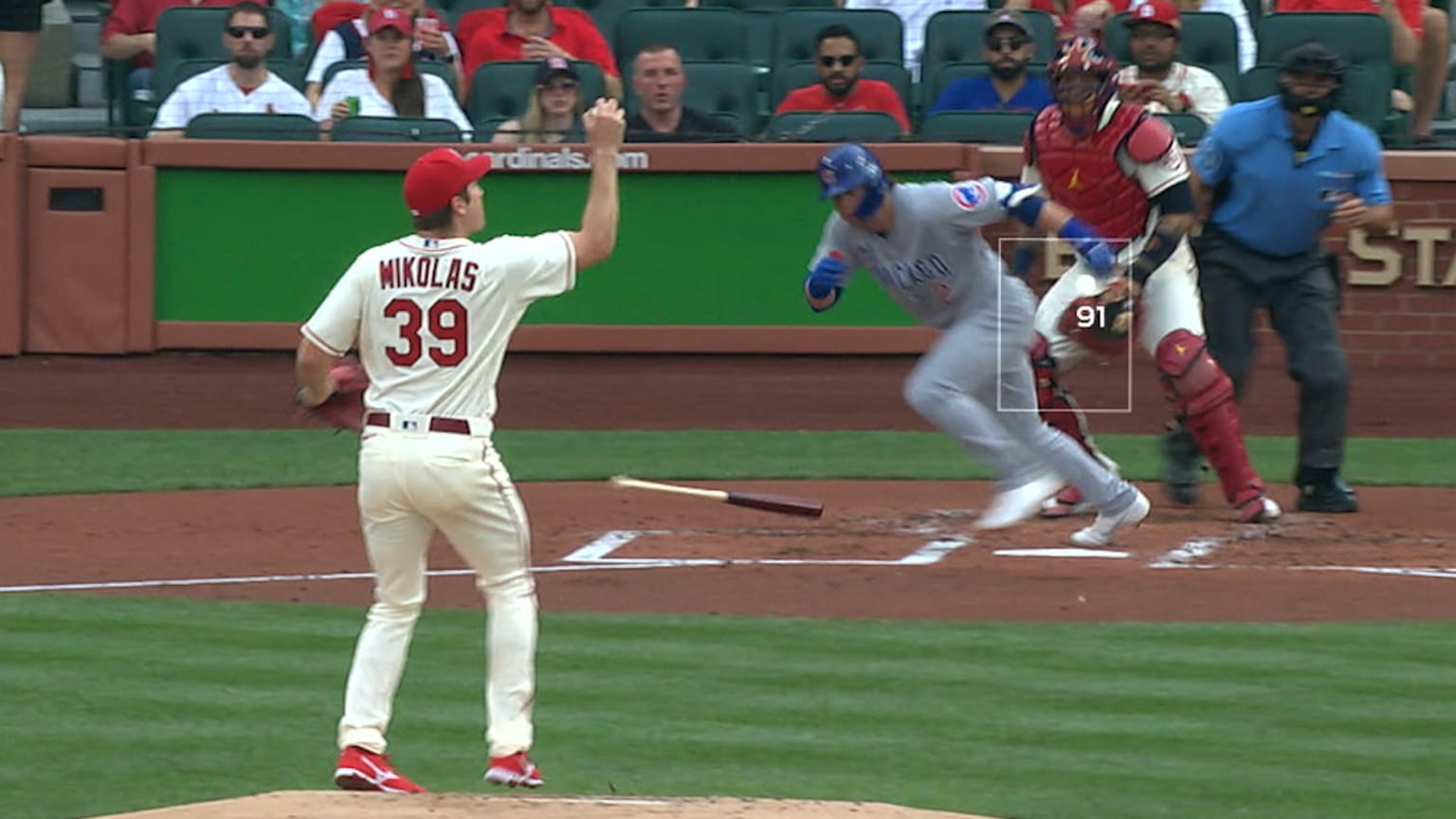 Miles Mikolas stops a chopper with his bare hand | 05/22/2021 | Detroit ...