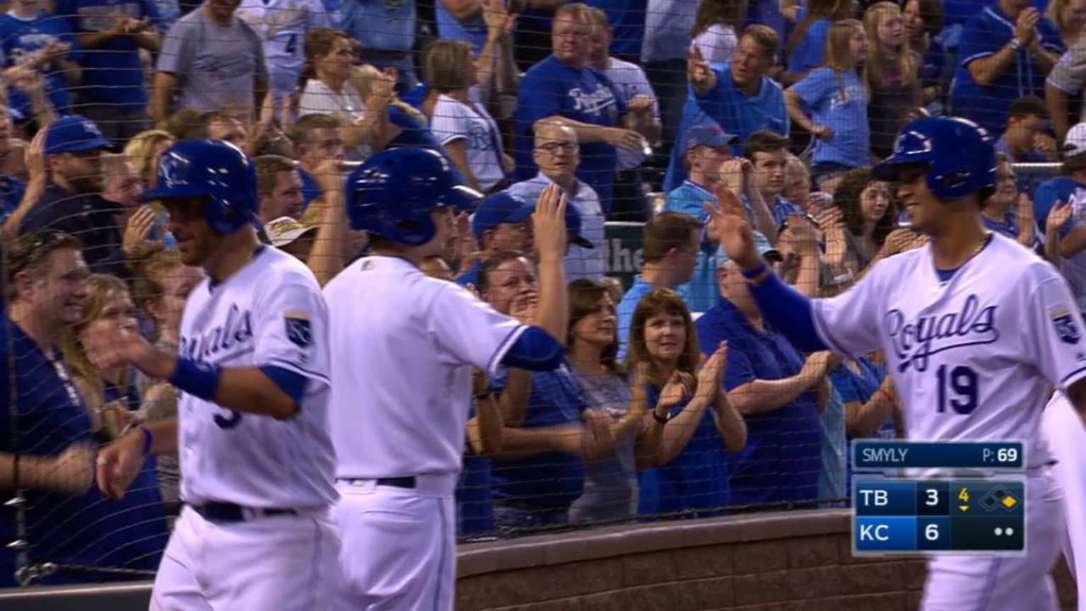 TB@KC: Royals score five runs in the 4th inning | 05/31/2016 | MLB.com