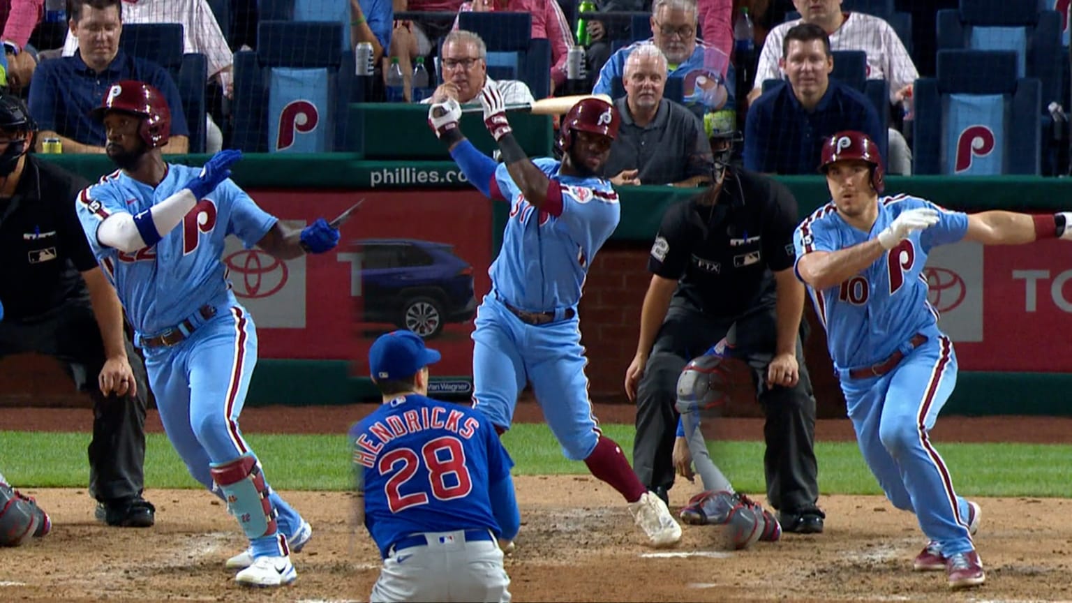 The Phillies plate seven runs in the 4th inning | 09/16/2021 ...