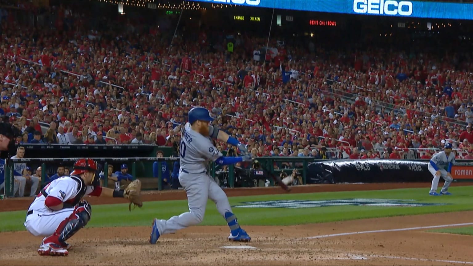 LAD@WSH Gm3: Turner drills 3-run home run in the 6th | 10/06/2019 | Los ...