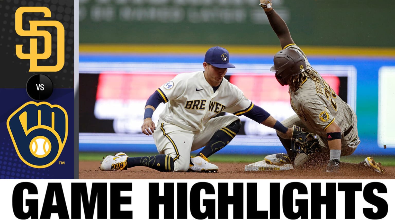 Padres score 7 with only 5 hits in win over Brewers | 05/25/2021 | San ...
