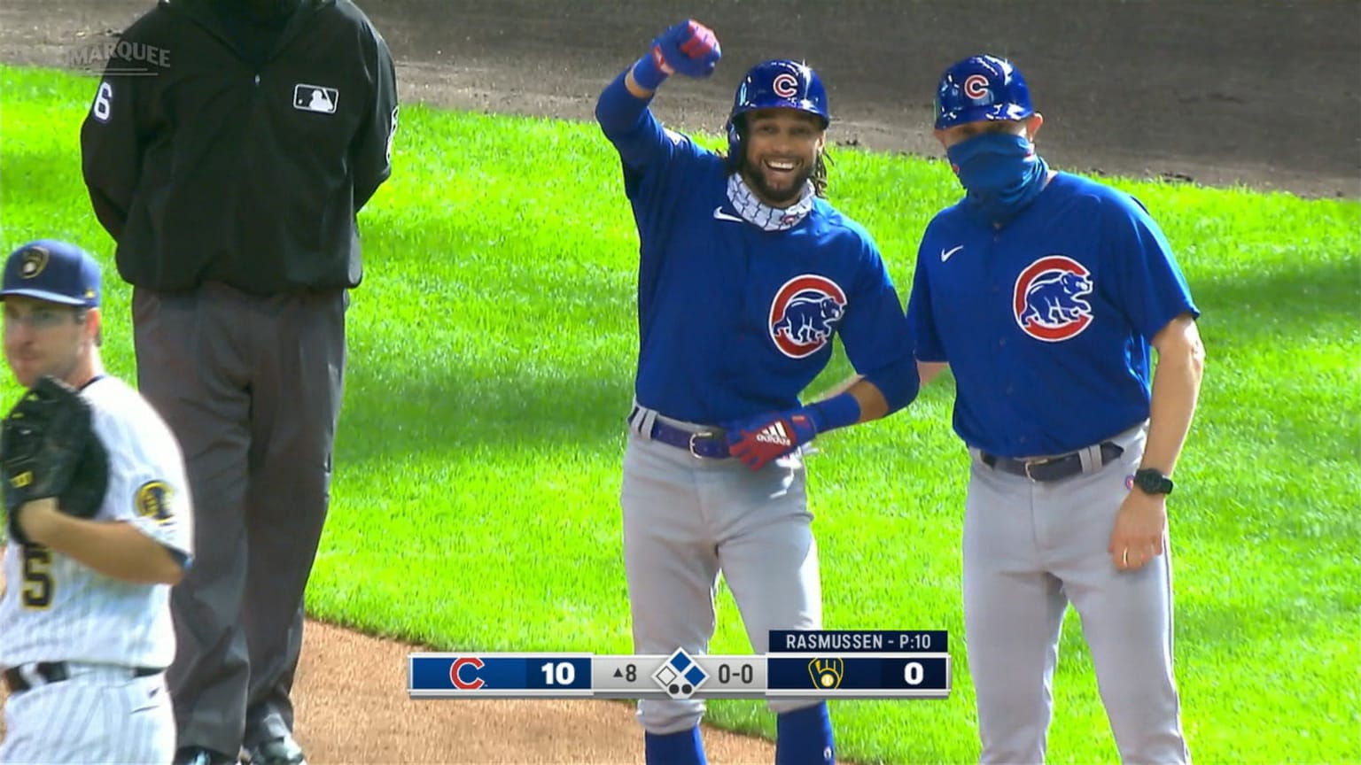 Billy Hamilton records his first hit with the Cubs | 09/13/2020 | MLB.com