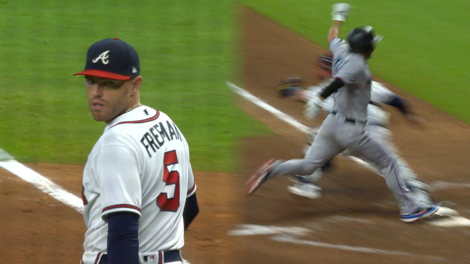 Freddie Freeman nabs Joyce at home in the 7th | 09/08/2020 | Atlanta Braves