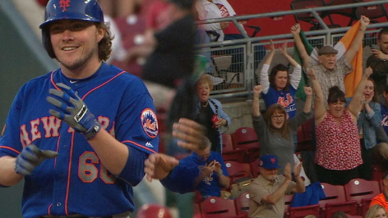 NYM@CIN: Conlon helps own cause with first career hit | 05/07/2018 ...