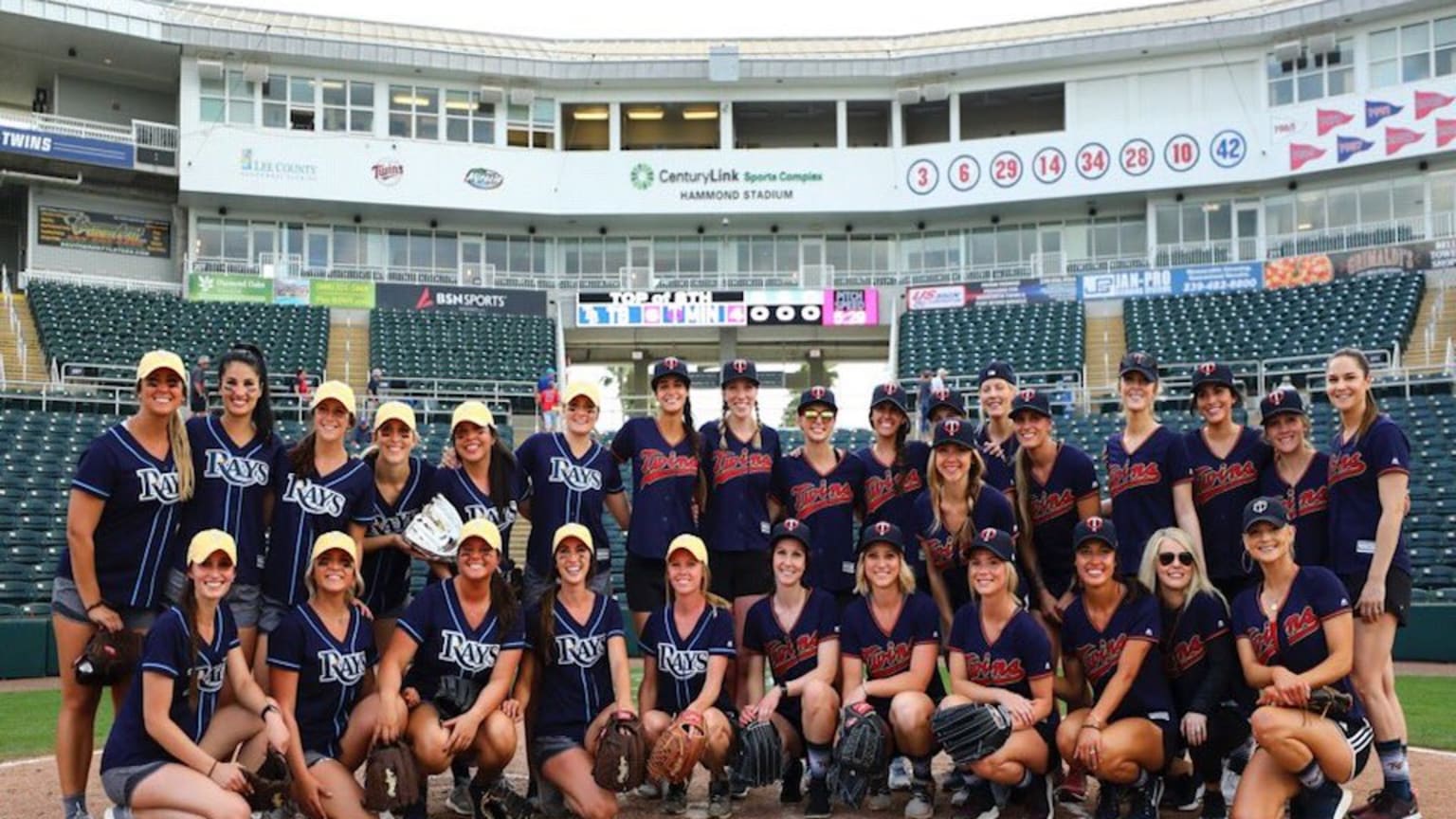 Rays, Twins wives play annual charity softball game | 03/09/2019 ...