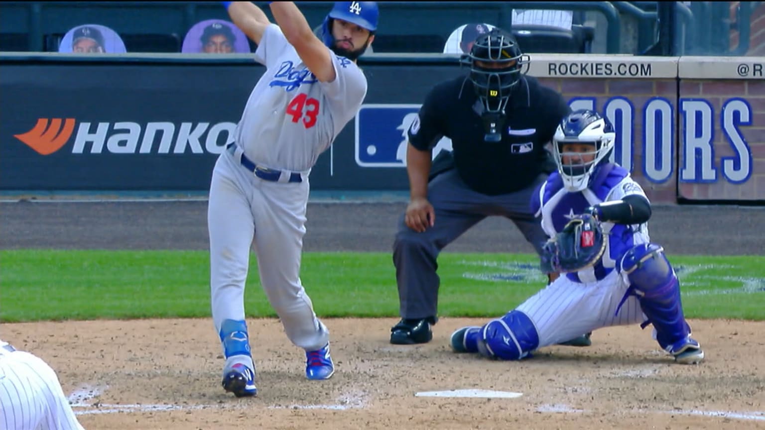 Edwin Ríos remolca con sencillo | 20/09/2020 | Los Dodgers de Los Angeles