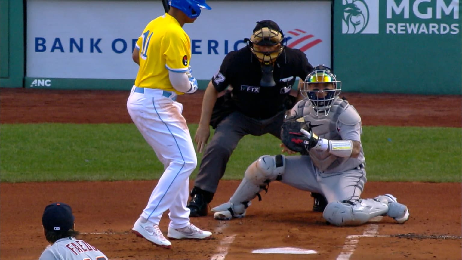 Alex Faedo fans Rafael Devers on a slider in the 1st | 06/20/2022 ...