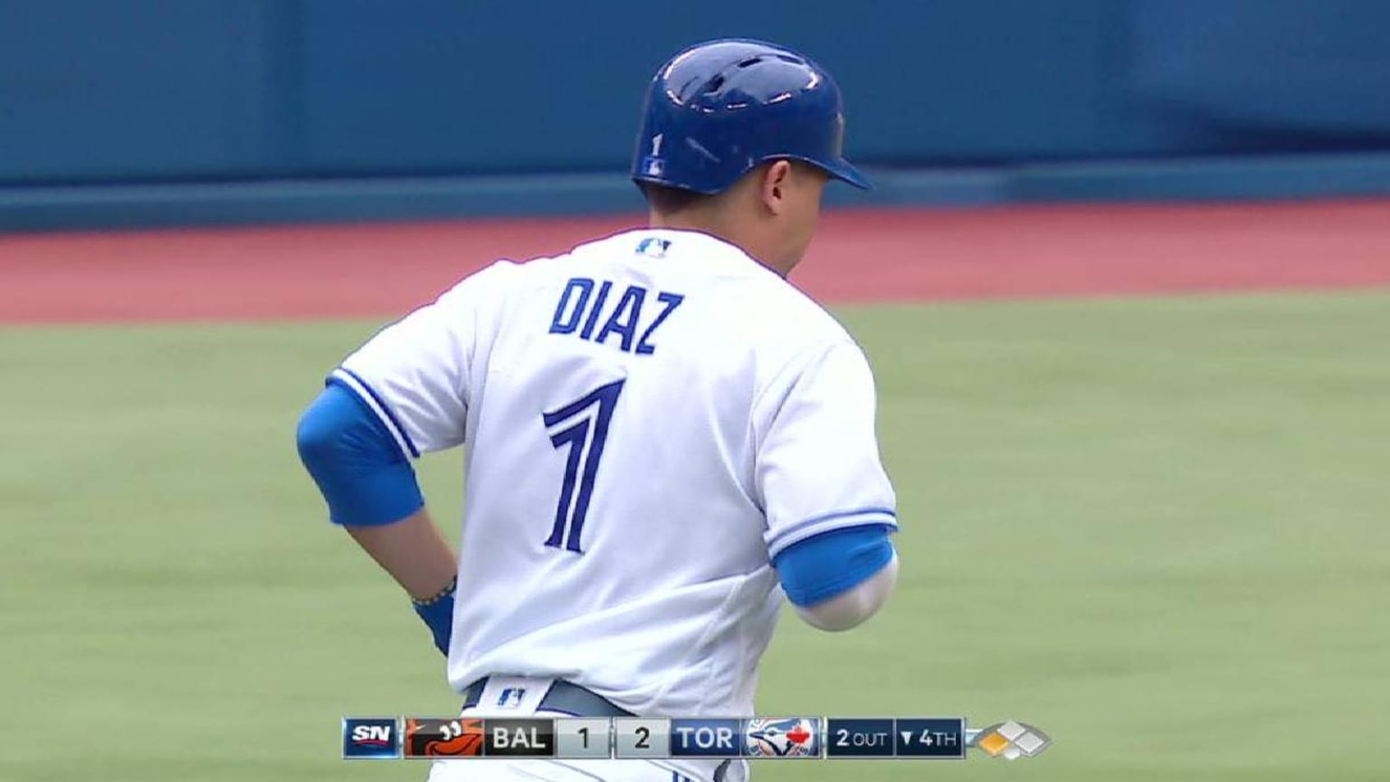 BAL@TOR: Solarte crosses the dish on Diaz's DP | 07/21/2018 | Toronto ...