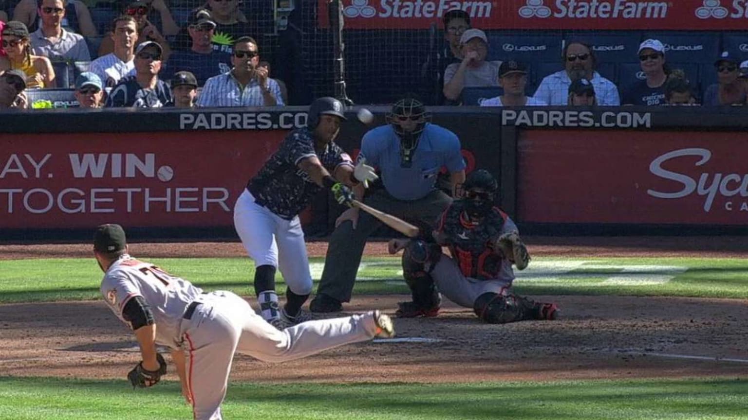 SF@SD: Solarte plates Myers with a single in the 5th | 09/25/2016 | San ...