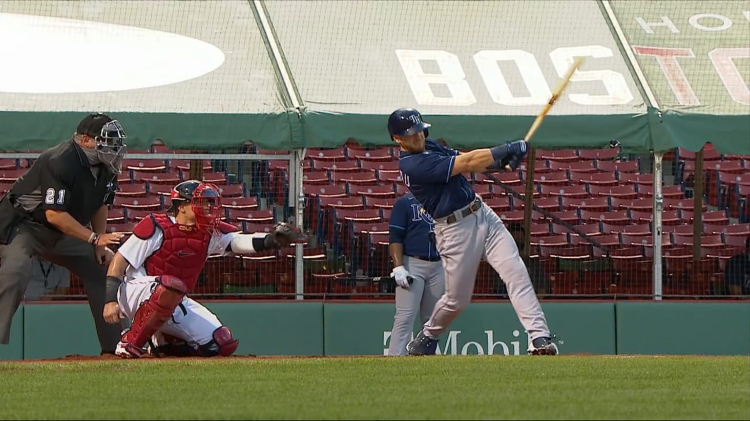 Mike Brosseau leads off game with a home run | 08/11/2020 | Tampa Bay Rays