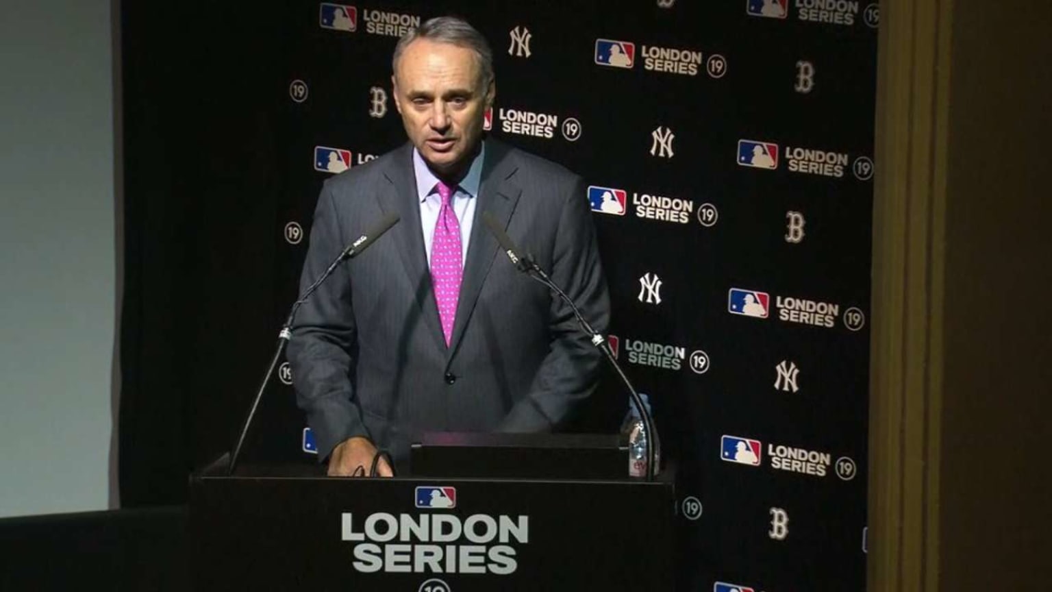Commissioner Manfred discusses MLB London Series | 05/08/2018 | New ...