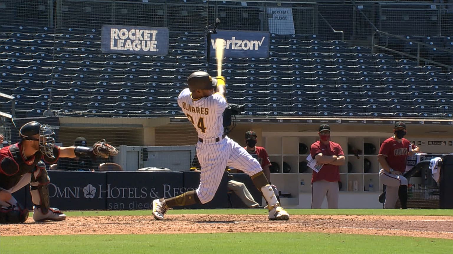 Edward Olivares singles for first career RBI | 07/27/2020 | San Diego ...