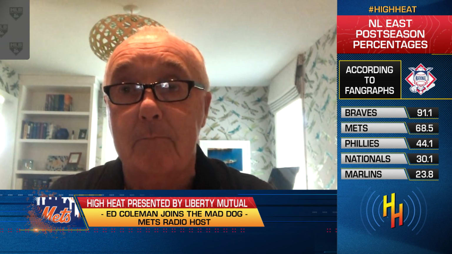 Ed Coleman discusses the Mets' schedule, NL East race | 08/25/2020 ...