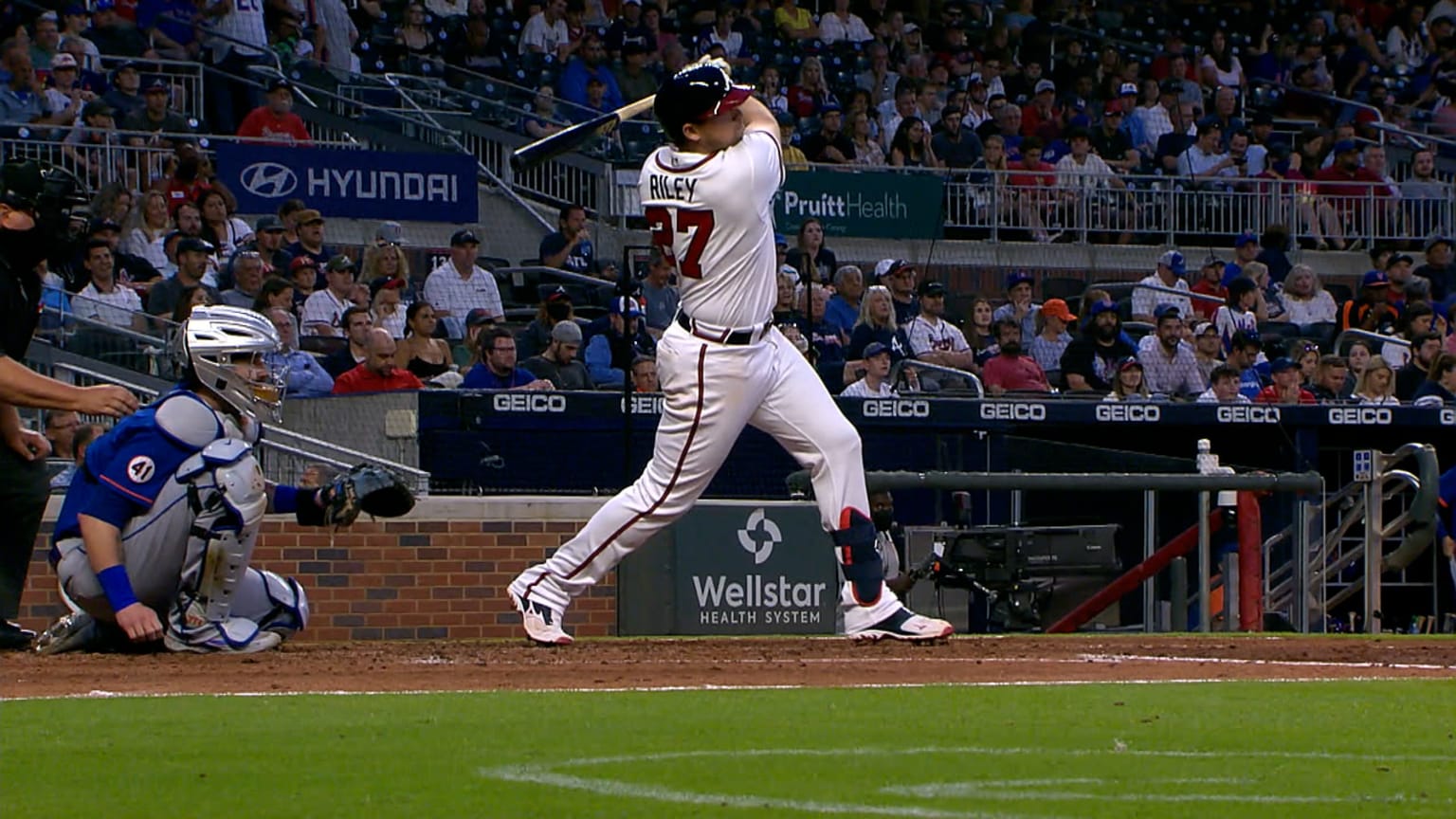 Austin Riley leads off the bottom 5th with a home run | 05/18/2021 ...