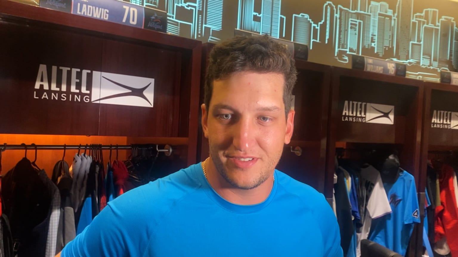 A.J. Ladwig talks about his Major League debut | 08/13/2022 | Miami Marlins