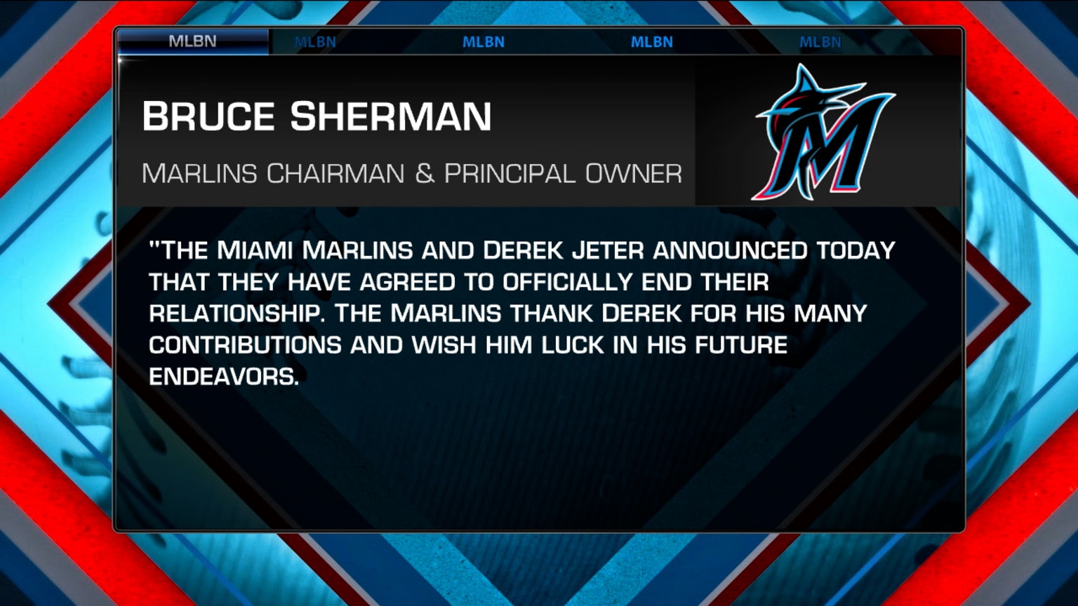 Bruce Sherman issues statement on Jeter stepping down | 02/28/2022 ...