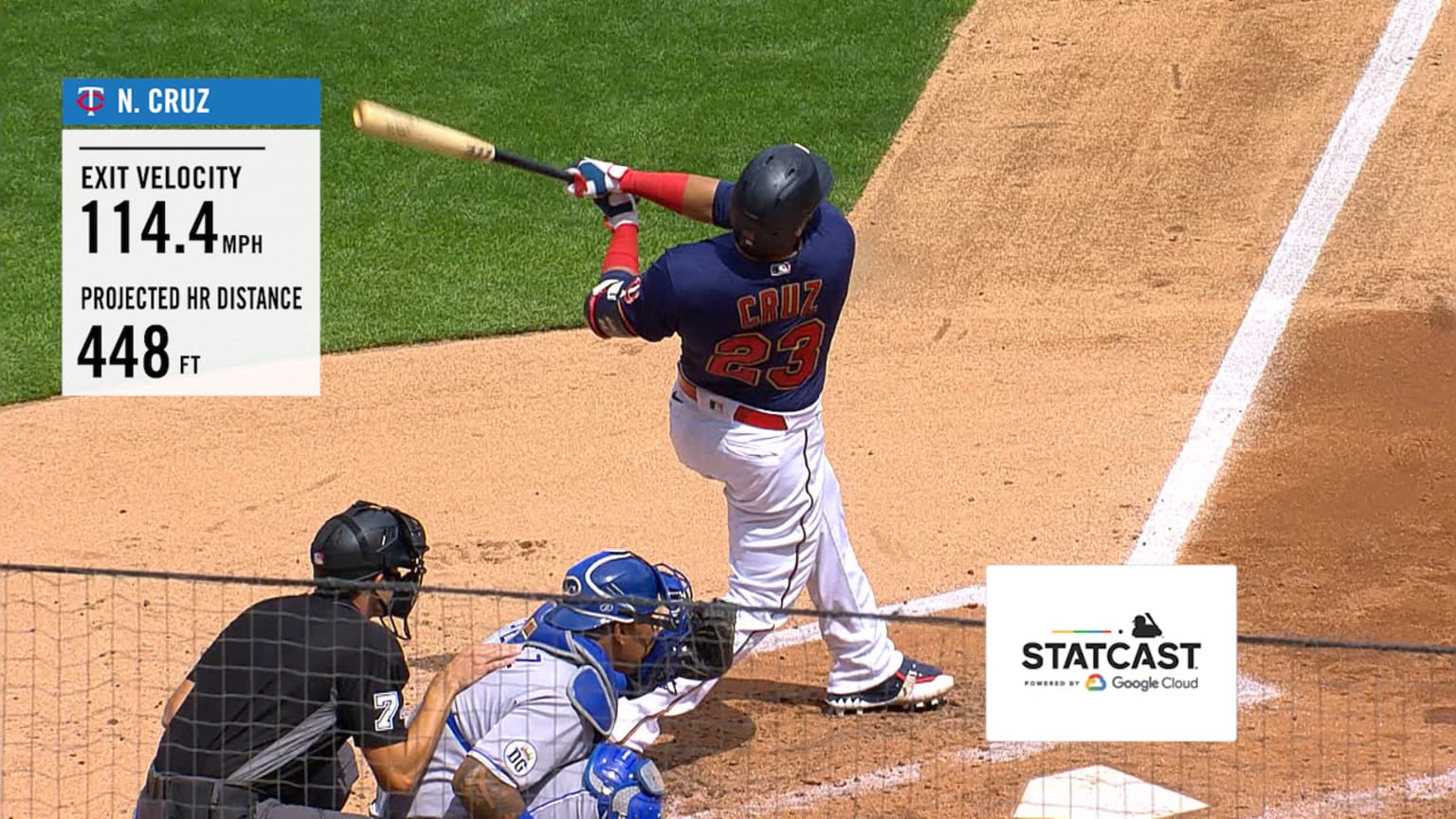 Nelson Cruz hammers 448-ft. home run at 114.4 mph | 08/15/2020 | Athletics