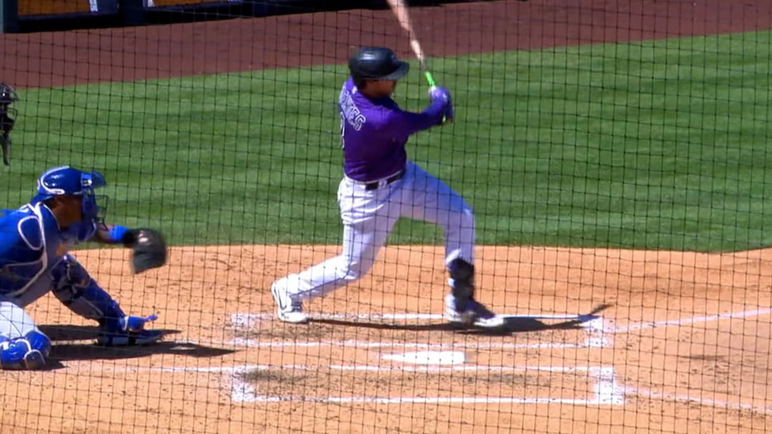 Josh Fuentes hits an RBI single to center field | 03/28/2021 | Arizona ...