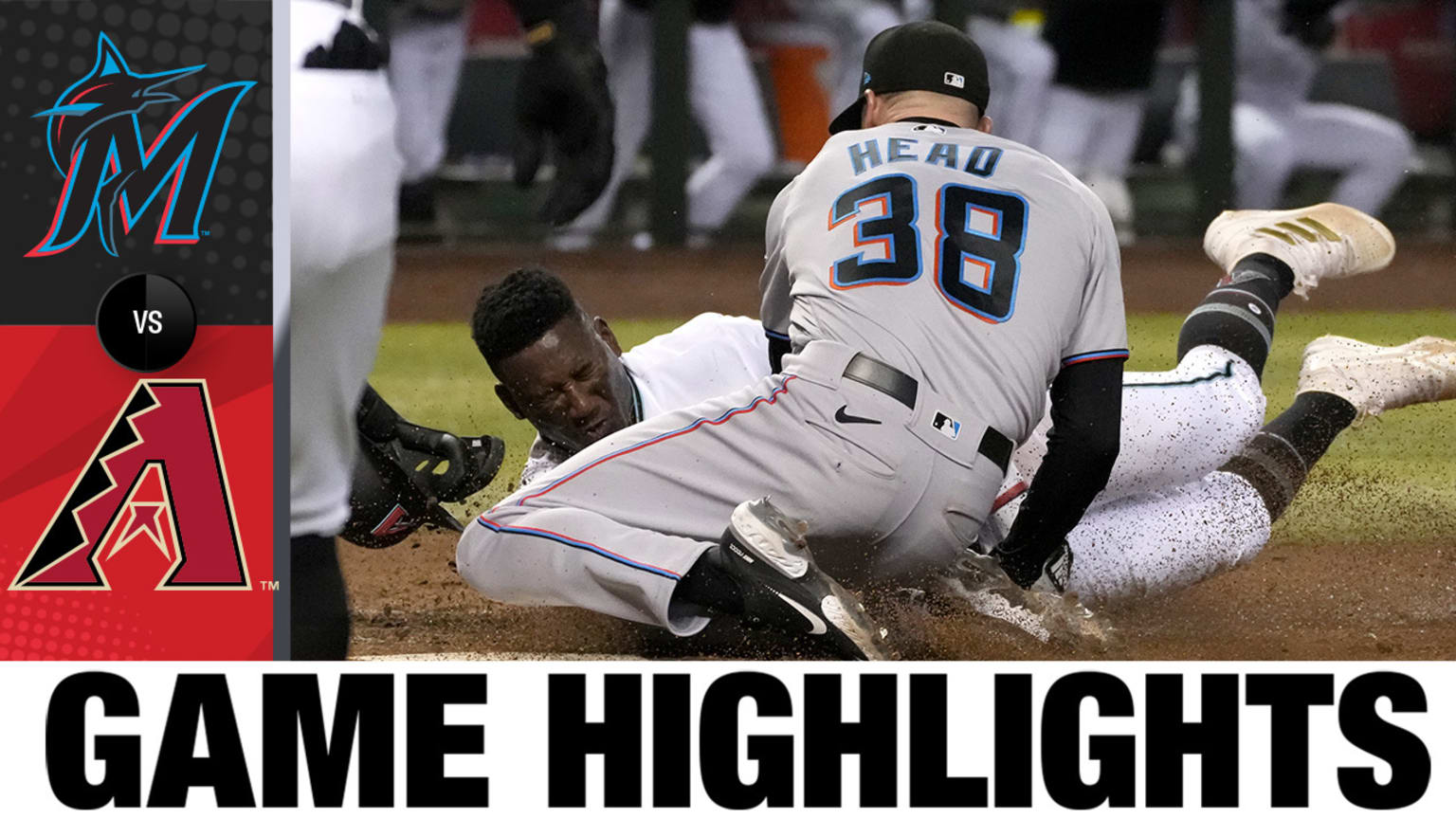 Luplow, Thomas, Perdomo lead Marlins to 9-3 win | 05/10/2022 | Arizona ...