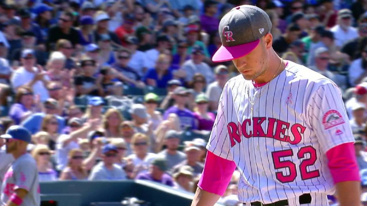 LAD@COL: Rusin induces groundout to escape jam | 05/14/2017 | Boston ...