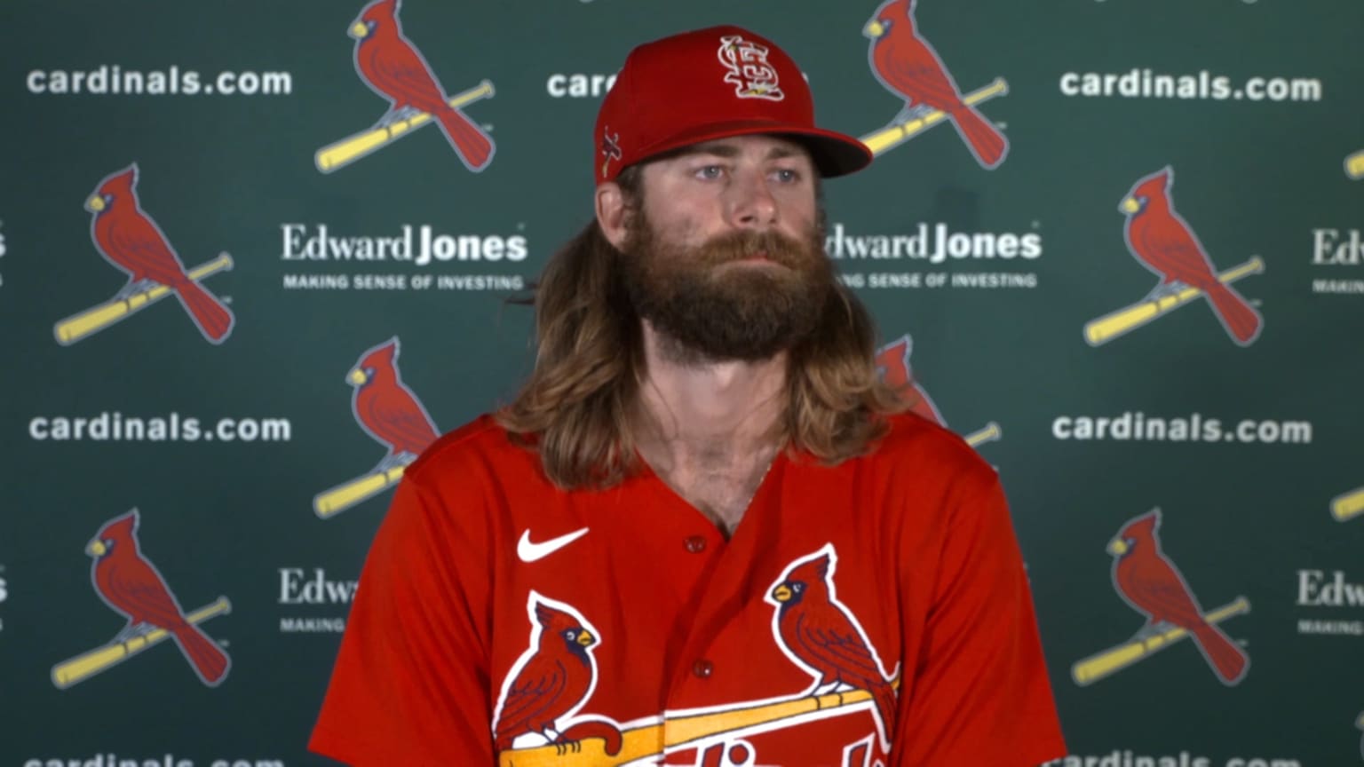 John Gant answers questions from media at ST | 02/20/2021 | St. Louis ...