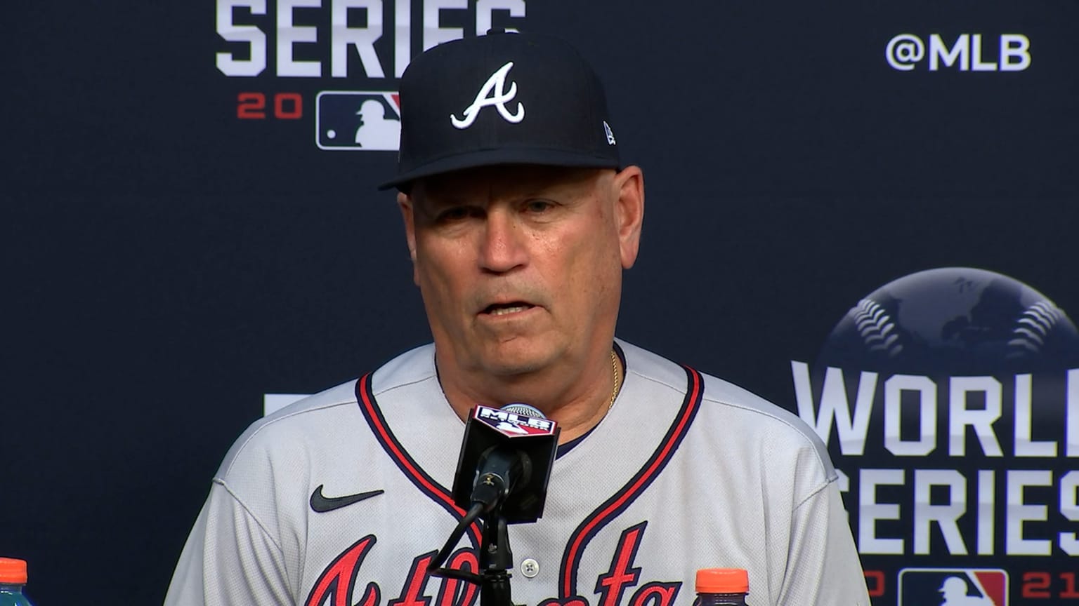 Brian Snitker discusses the Braves postseason run | 10/26/2021 ...