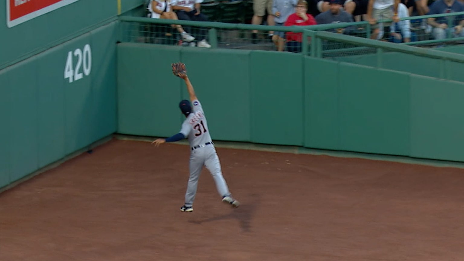 Riley Greene makes a leaping catch in center field | 06/21/2022 ...