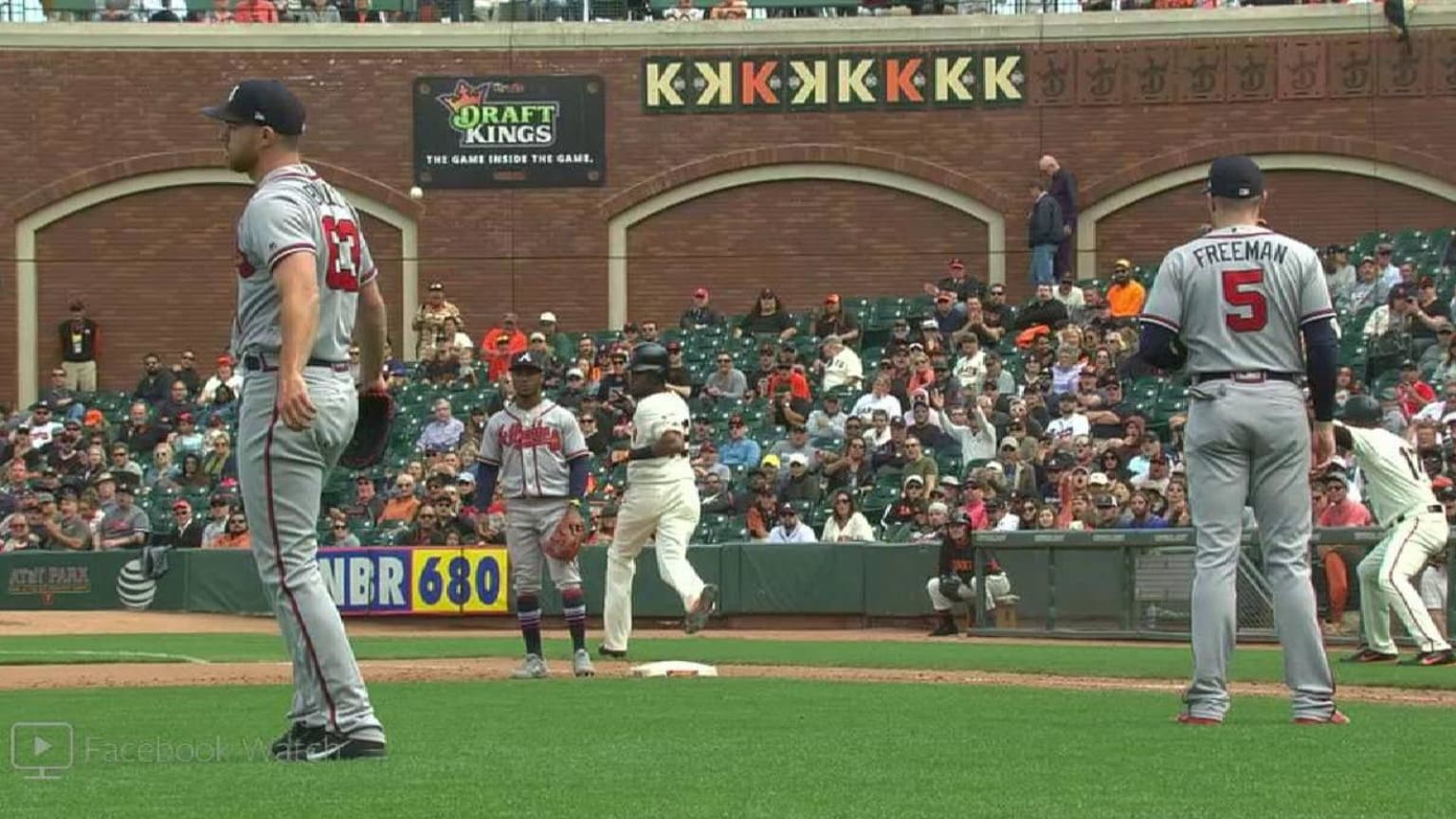 ATL@SF: Hanson rounds first, gets tagged out in 7th | 09/12/2018 ...