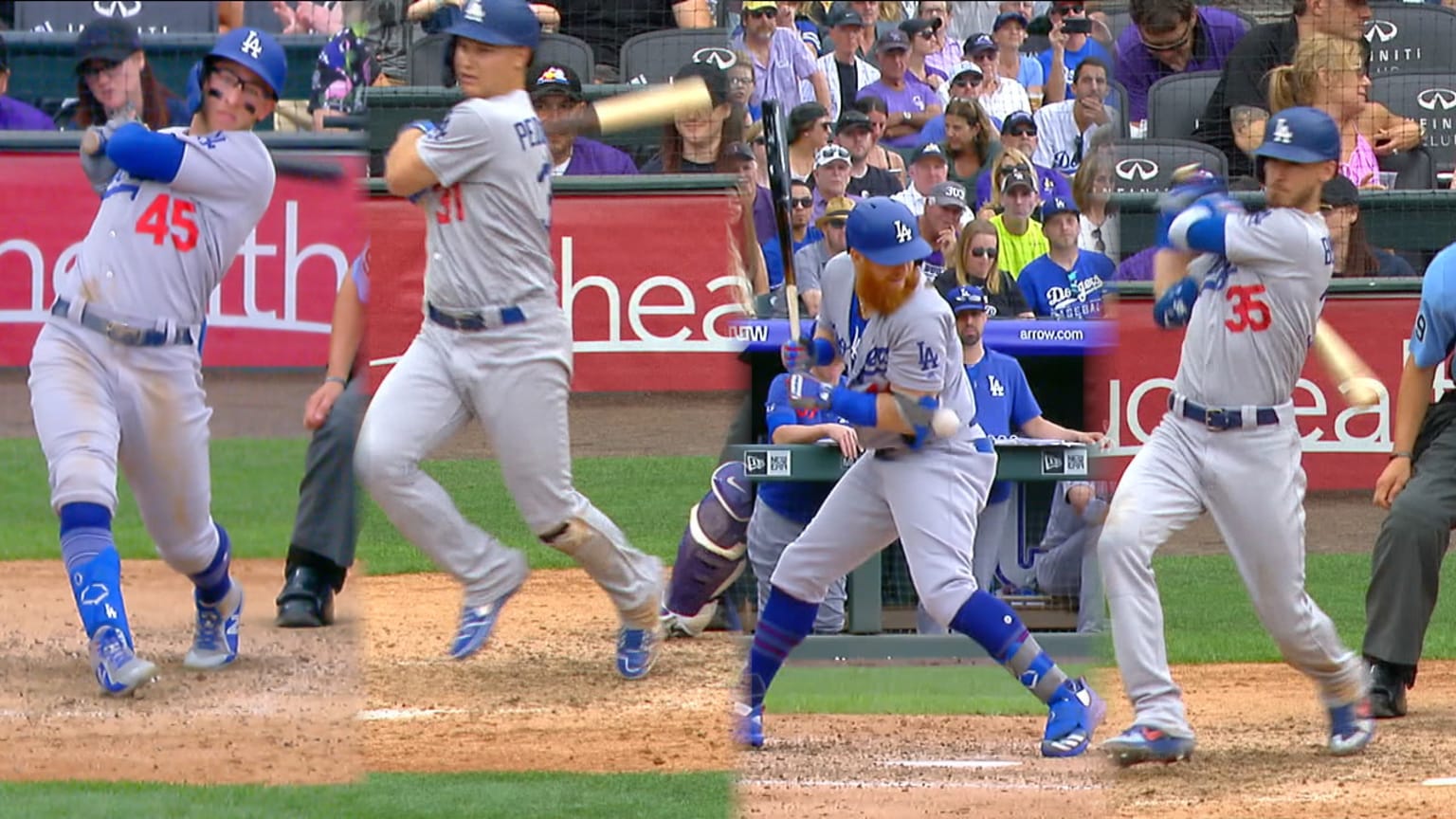 LAD@COL: Pederson, Beaty lead Dodgers to 6-run 6th | 06/30/2019 | MLB.com