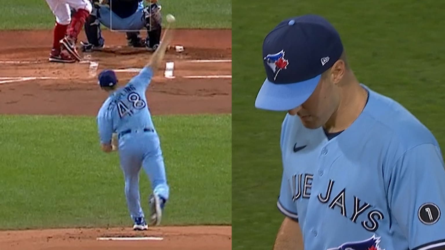 Ross Stripling gets his first out as a Blue Jay | 09/04/2020 | Toronto ...