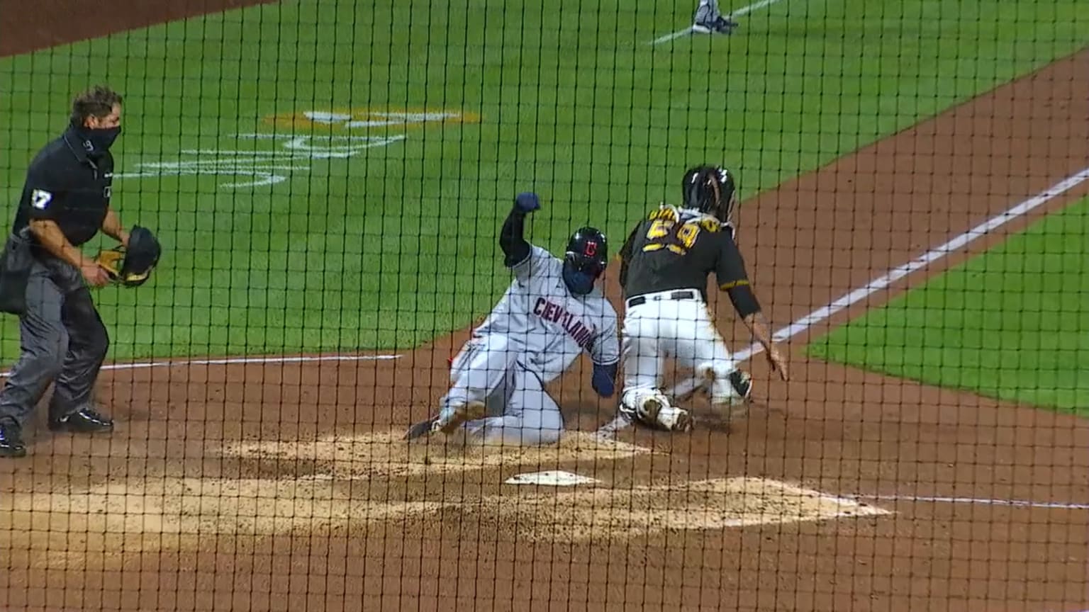 Franmil Reyes slides home safely on error in the 8th | 08/20/2020 ...