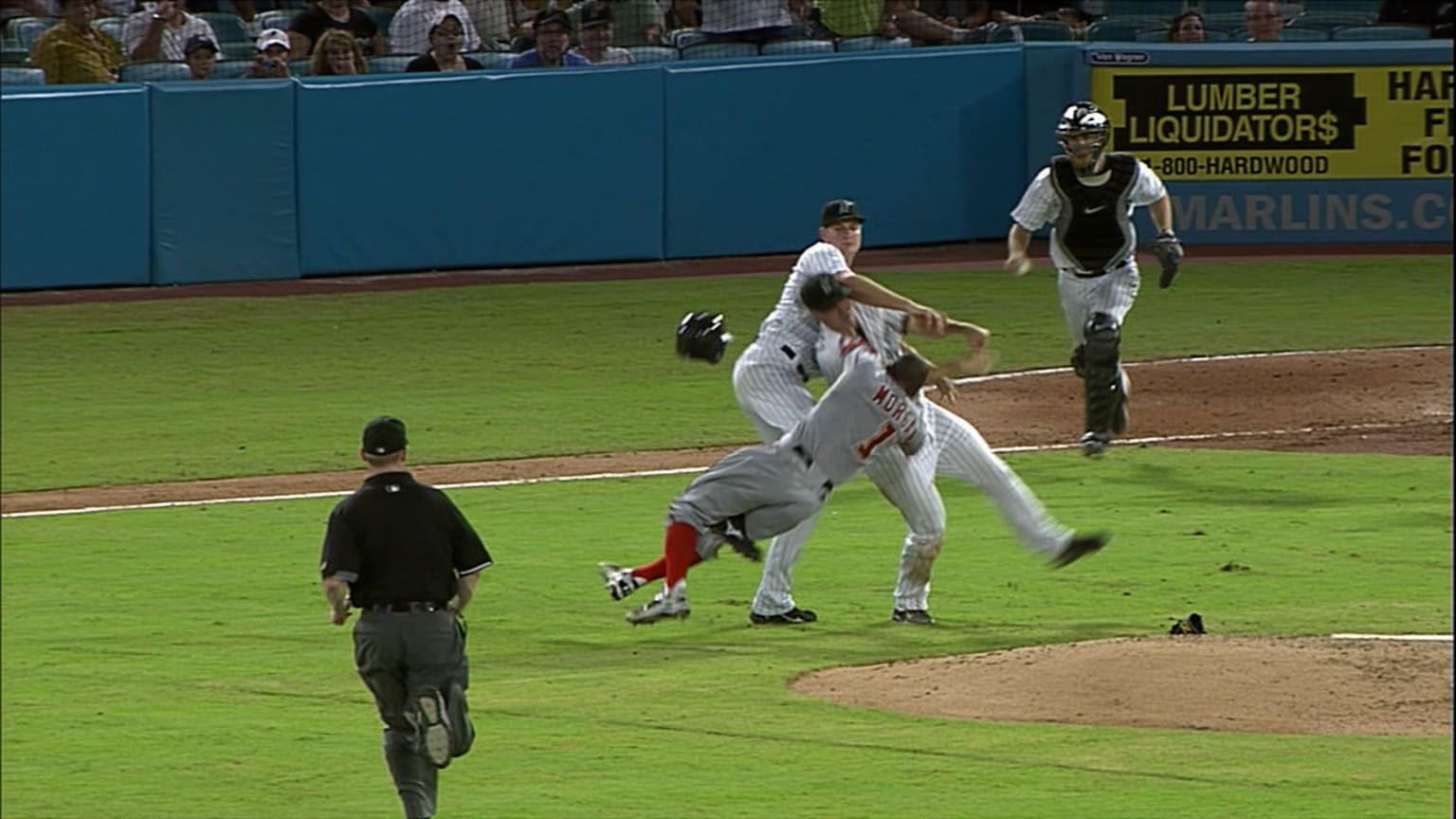 Benches clear in Florida after wild pitcher | 09/01/2010 | Washington ...