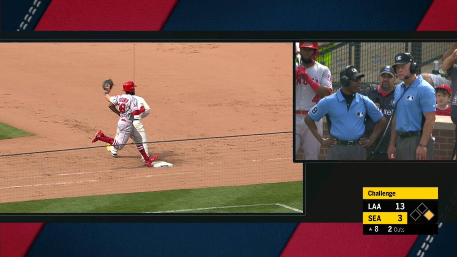 Goodwin reaches 1st in the 8th | 06/03/2019 | MLB.com