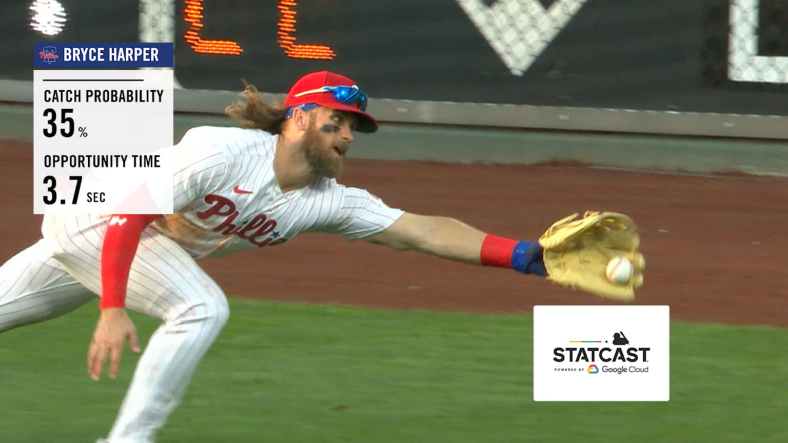 Bryce Harper lays out for unlikely catch in the 5th | 08/08/2020 ...