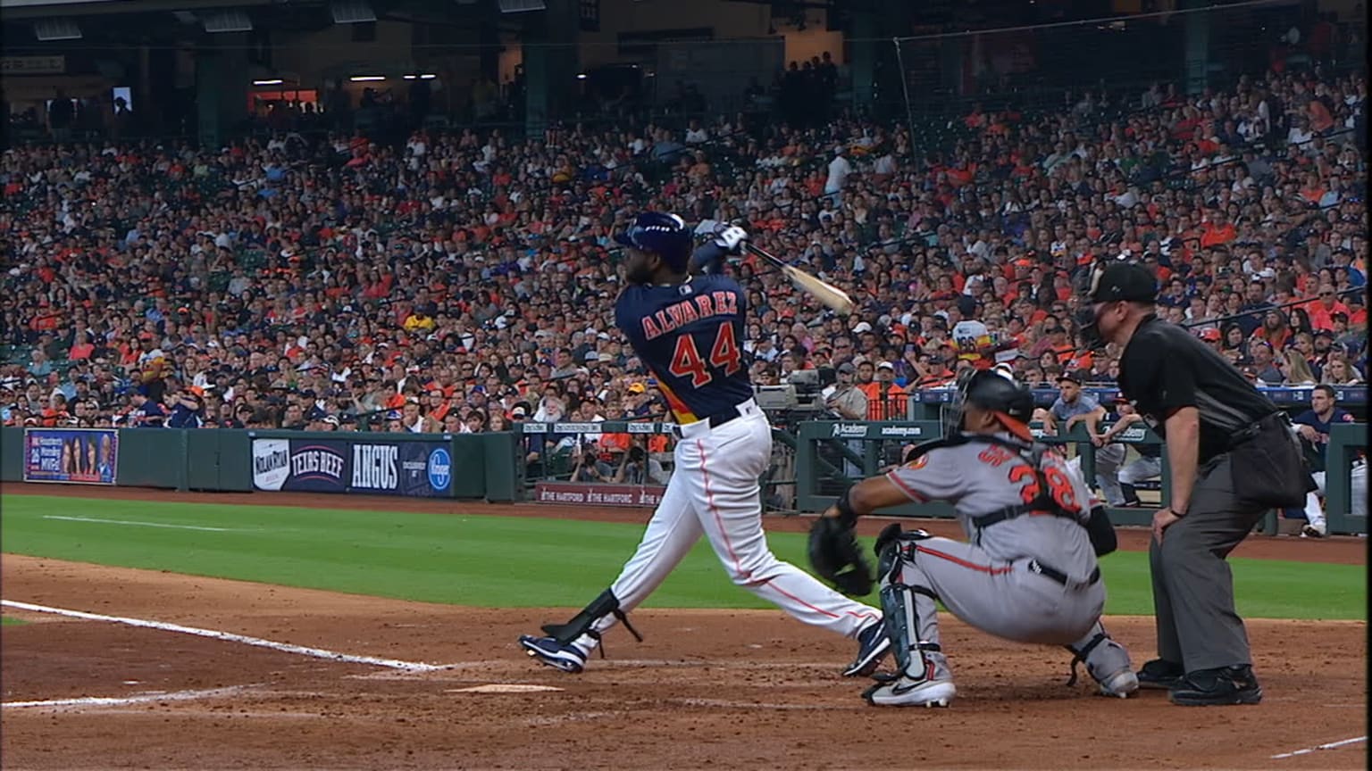BAL@HOU: Alvarez crushes a 2-run jack for 1st MLB hit | 06/09/2019 ...