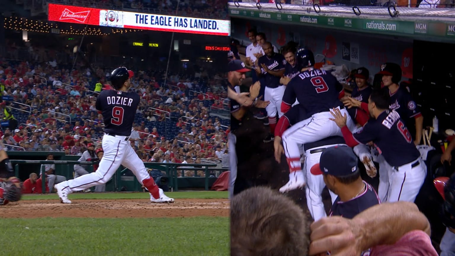 CIN@WSH: Dozier cranks a solo dinger to left | 08/13/2019 | Washington ...