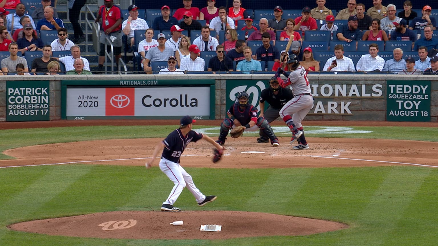 ATL@WSH: Fedde K's Acuna to end the frame | 07/30/2019 | Washington ...
