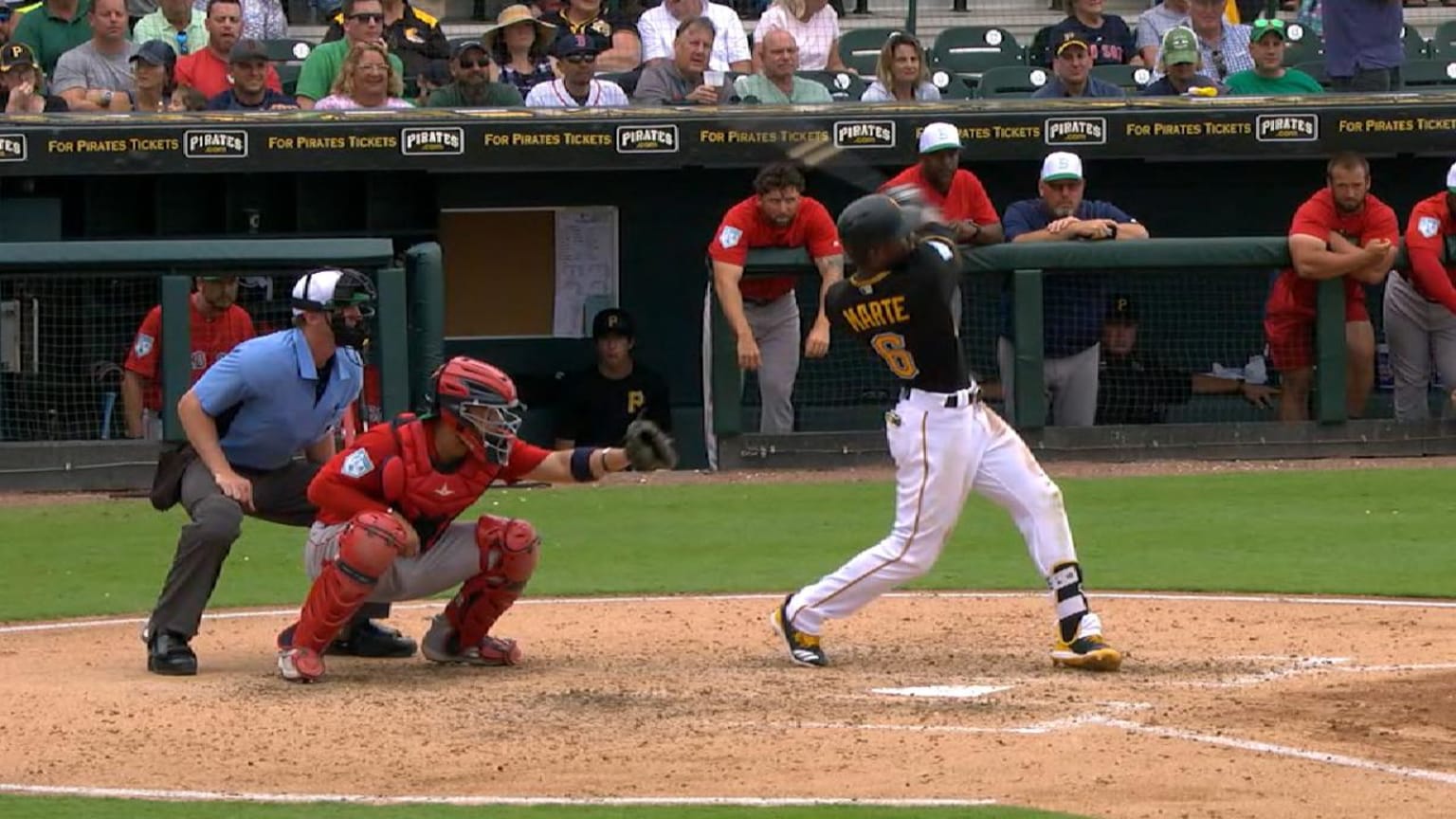 BOS@PIT: Marte hammers a 3-run homer to left field | 03/17/2019 ...