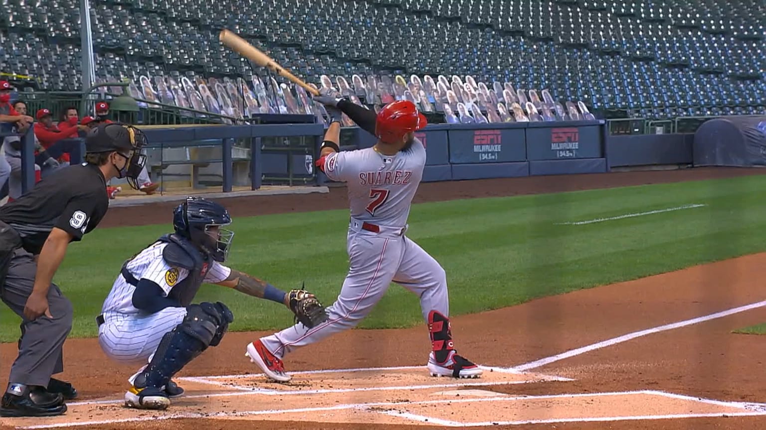 Eugenio Suárez's 3-run home run | 08/08/2020 | Cincinnati Reds