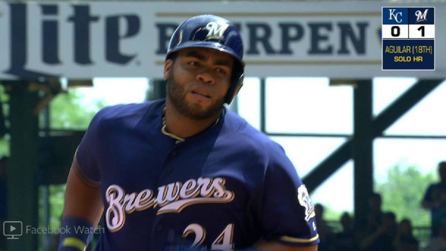 KC@MIL: Aguilar clubs 18th homer of the year | 06/27/2018 | Milwaukee ...