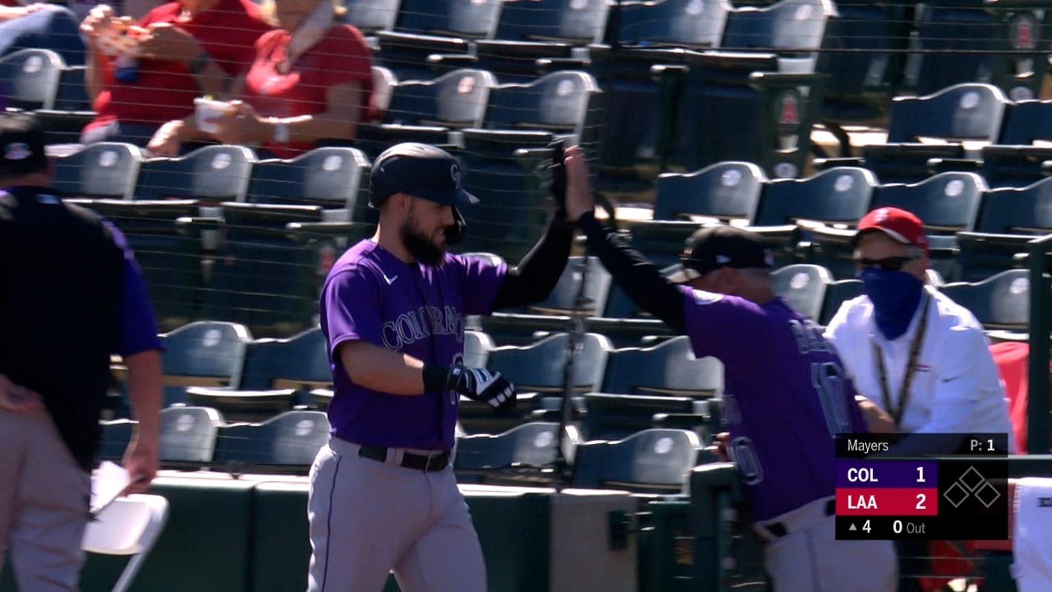 Chris Owings lifts a high solo homer to left field | 03/06/2021 ...