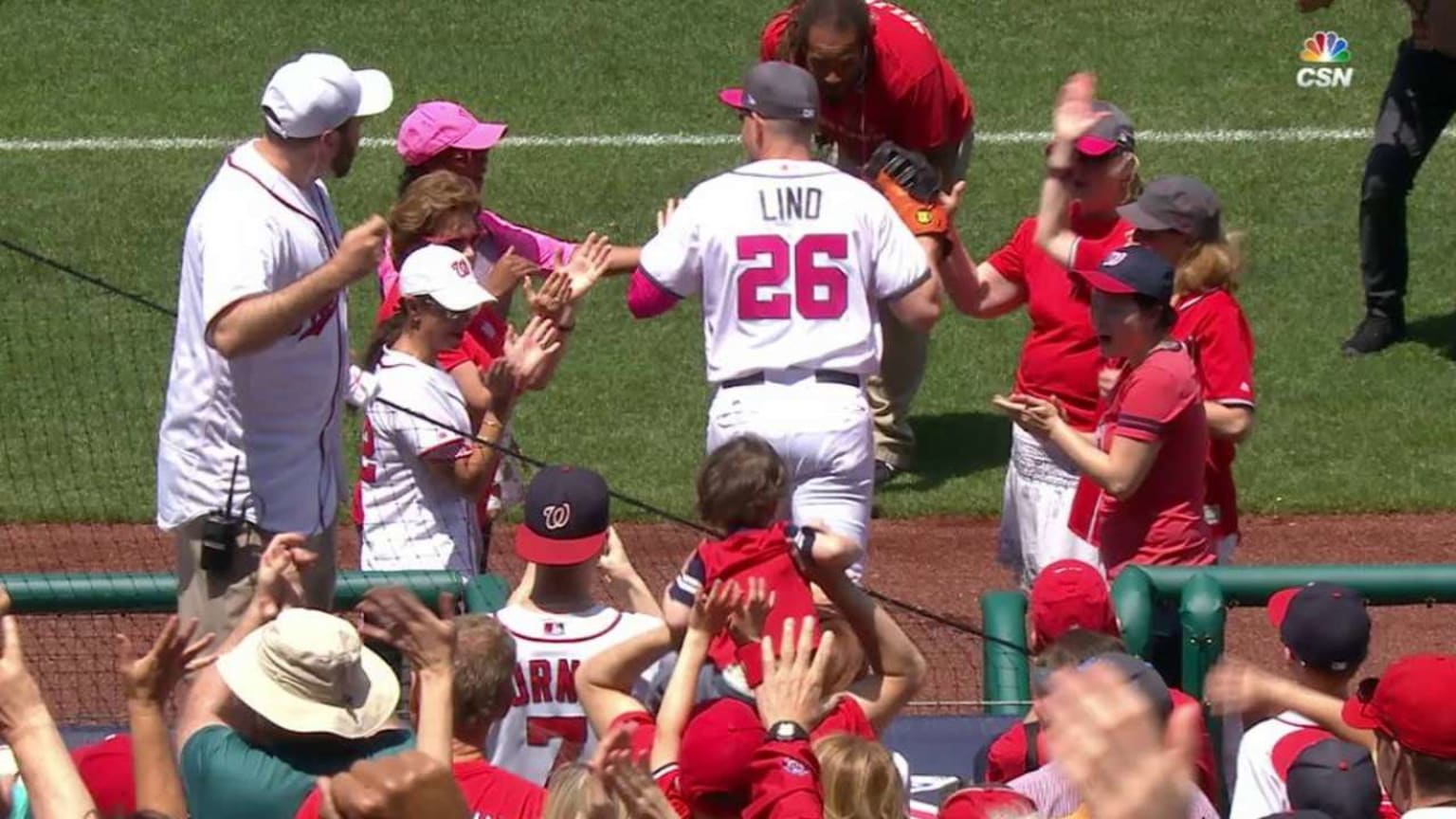 PHI@WSH: Phillies' broadcast celebrates Mother's Day | 05/14/2017 | MLB.com