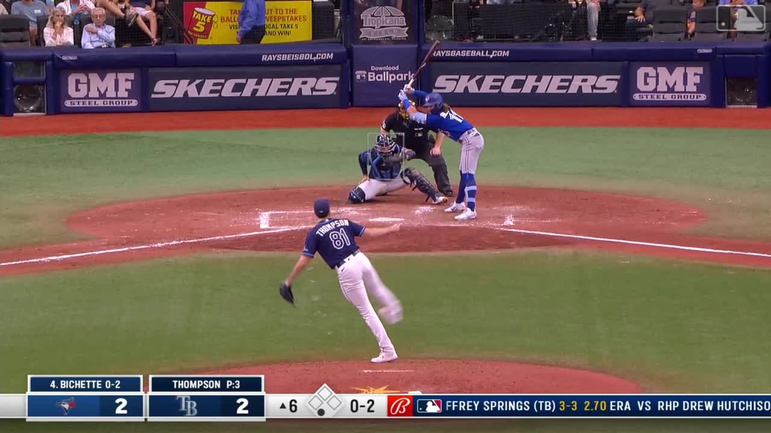 Ryan Thompson strikes out Bo Bichette on a slider | 08/03/2022 | MLB.com