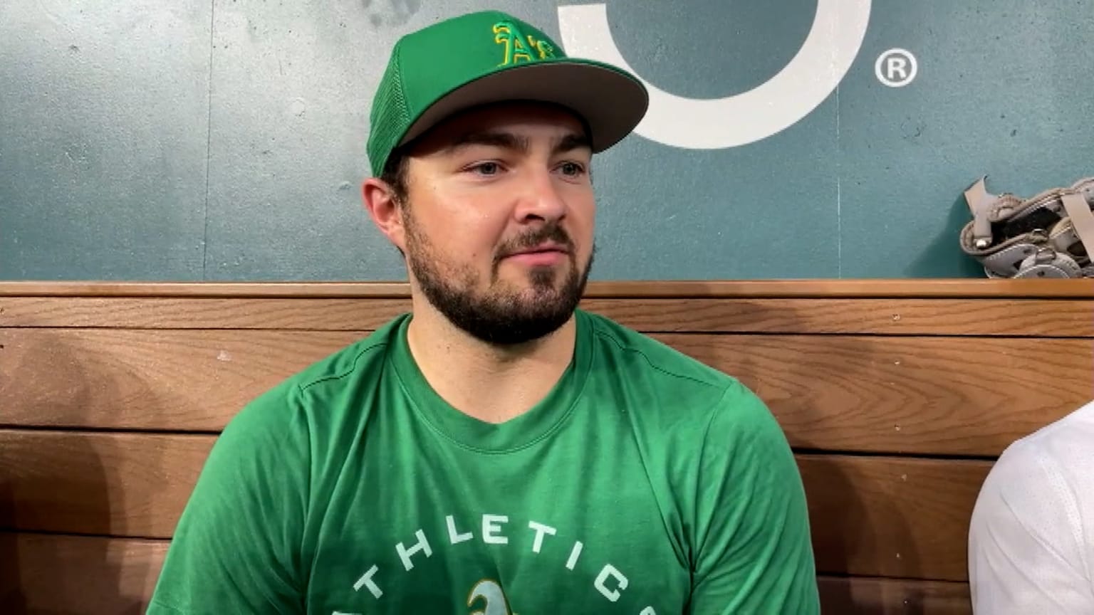 Shea Langeliers discusses being called up to MLB | 08/16/2022 | Athletics