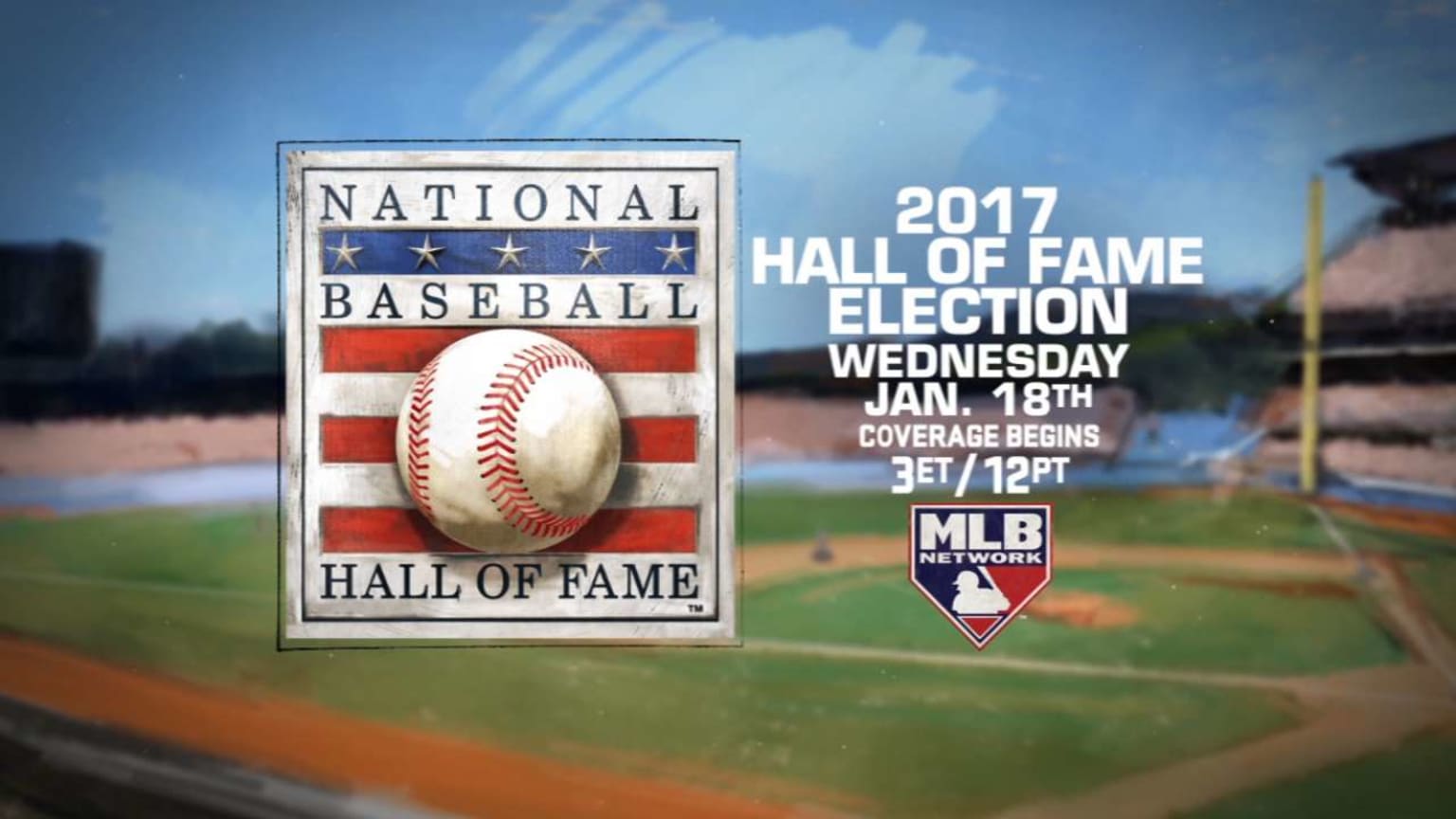 2017 Hall of Fame Election Announcement on MLBN | 01/04/2017 ...