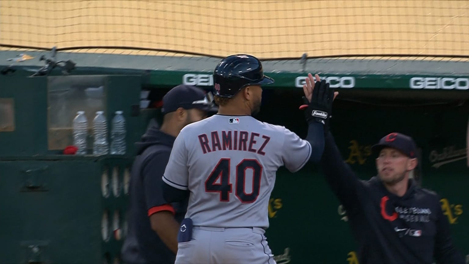 Harold Ramirez lifts a sacrifice fly to center field | 07/16/2021 ...