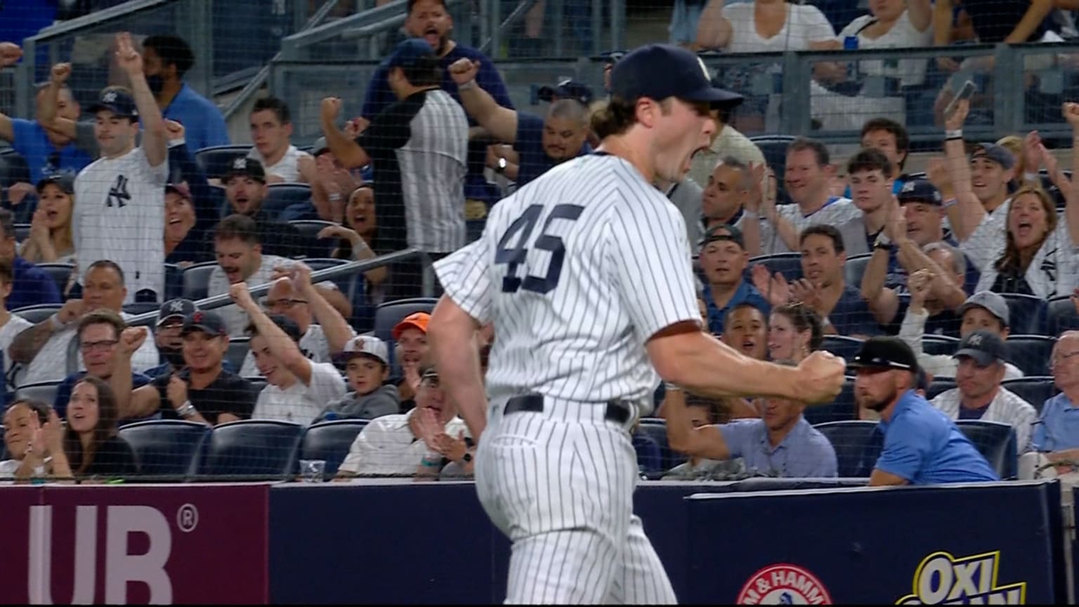 Gerrit Cole strikes out seven Rays in his start | 06/14/2022 | New York ...
