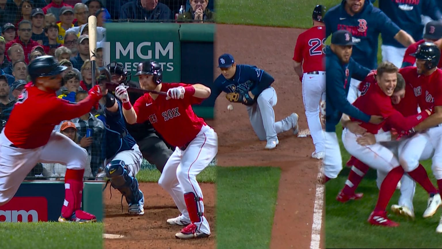 The Red Sox fight to walk-off the Rays in the 9th | 10/11/2021 | Boston ...