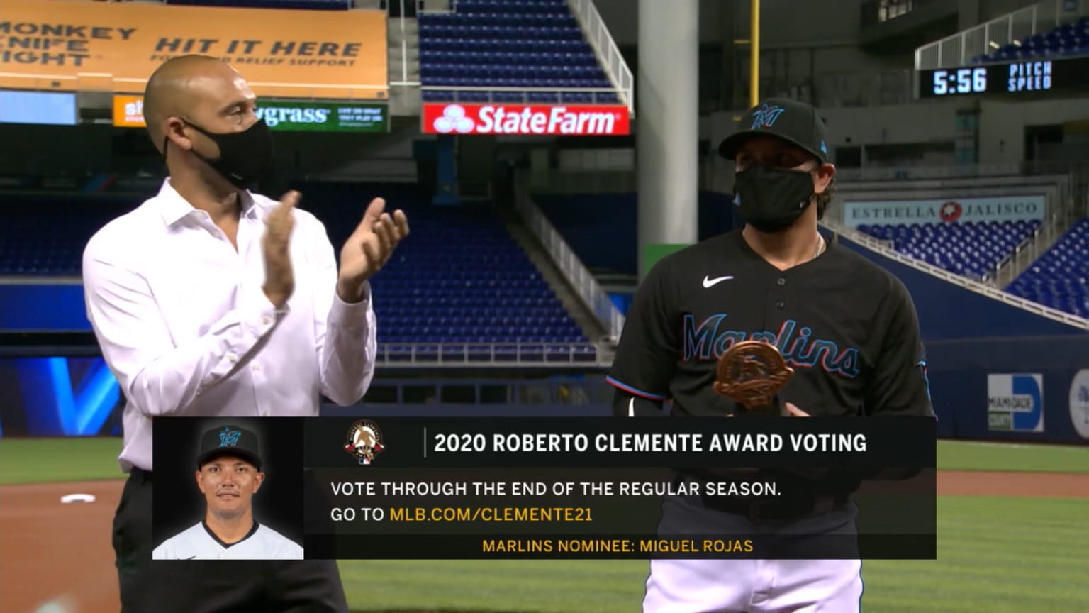 Miguel Rojas nominated for Roberto Clemente Award | 09/12/2020 | Miami ...